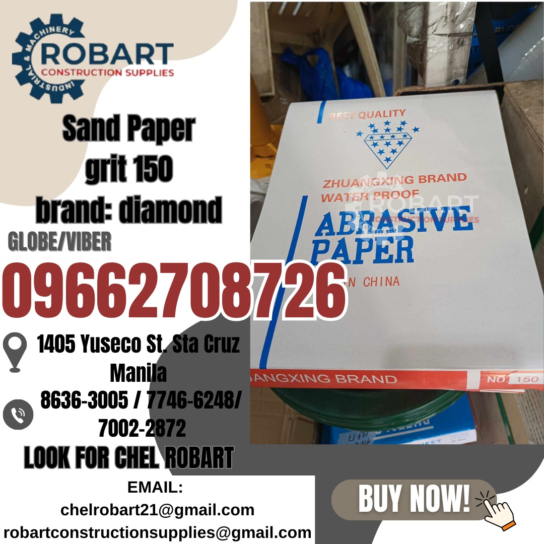 SAND PAPER GRIT 150, Commercial & Industrial, Construction & Building ...