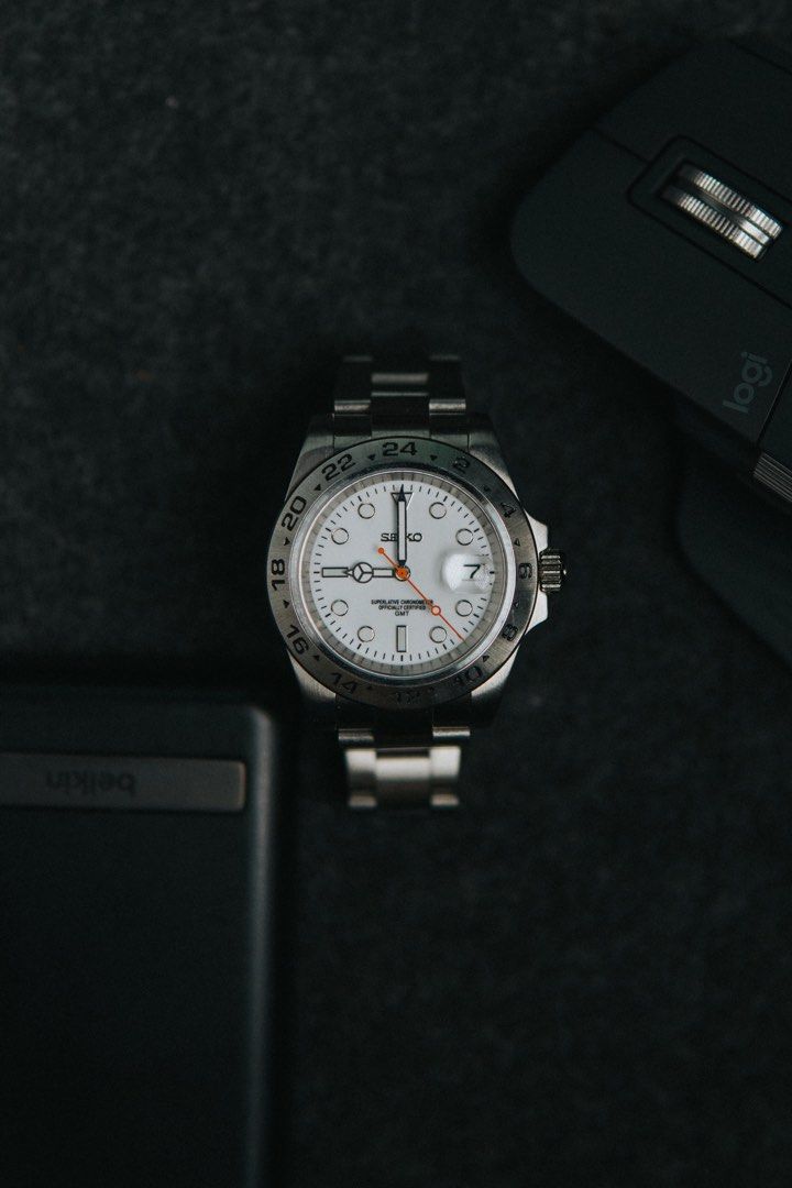 Seiko MOD Explorer II Polar, Men's Fashion, Watches & Accessories ...