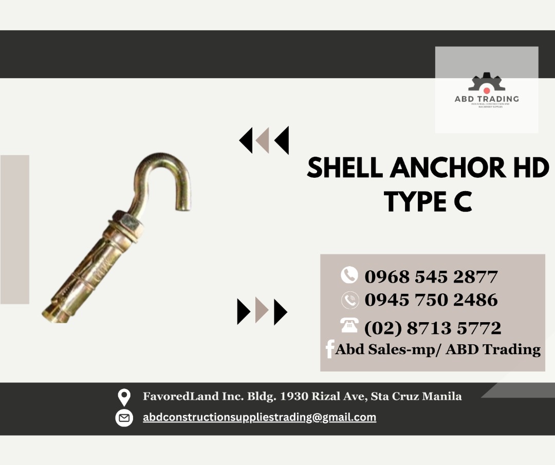 SHELL ANCHOR TYPE C, Commercial & Industrial, Construction Tools ...