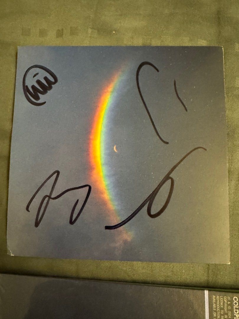 Signed Coldplay Moon Music Album, Hobbies & Toys, Music & Media, CDs ...
