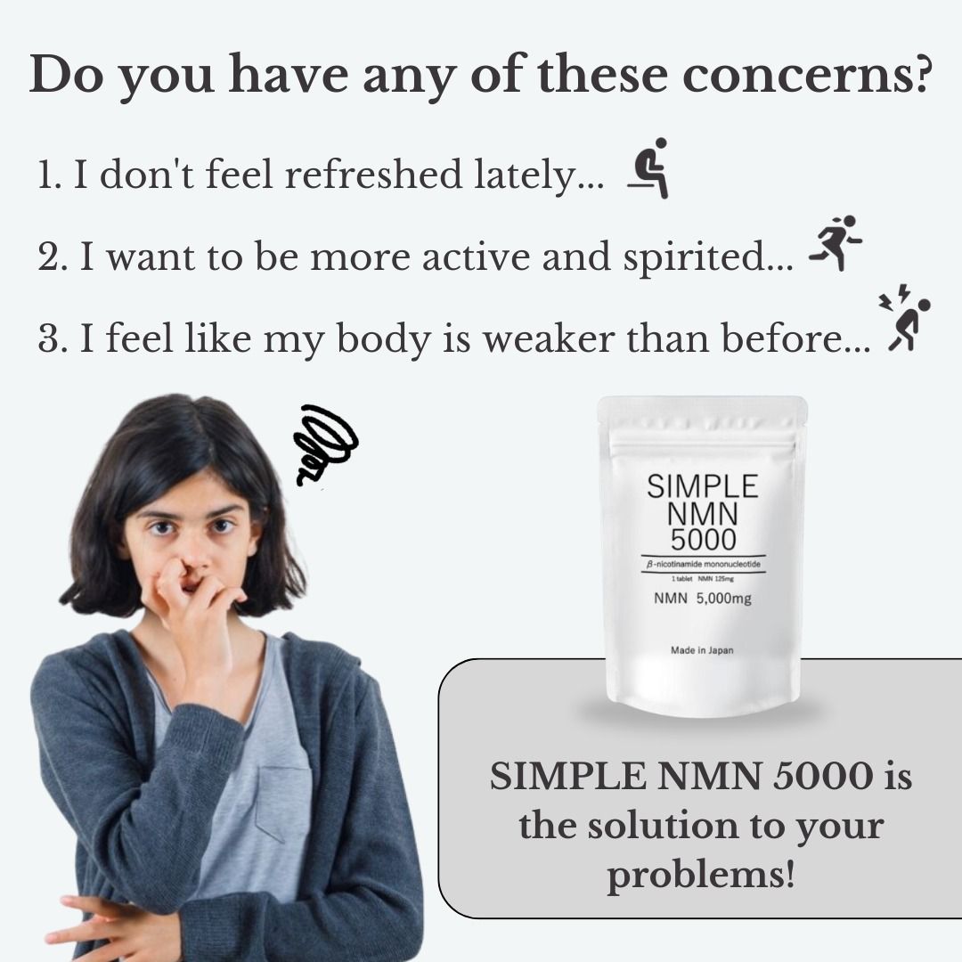 Simple NMN 5000 | Made in Japan | Purity 100% | Endorsed by Doctors ...