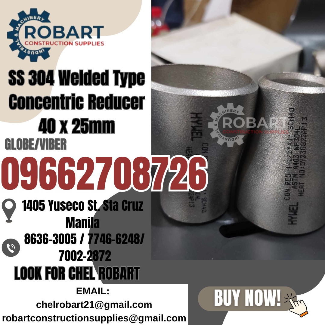 SS 304 WELDED TYPE CONCENTRIC REDUCER, Commercial & Industrial ...