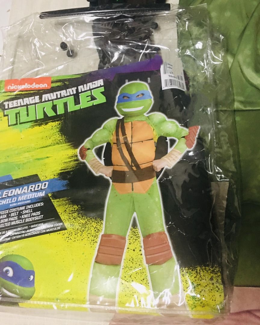 Teenage Mutant Ninja Turtle Muscle Body Suit Costume Set Halloween ...