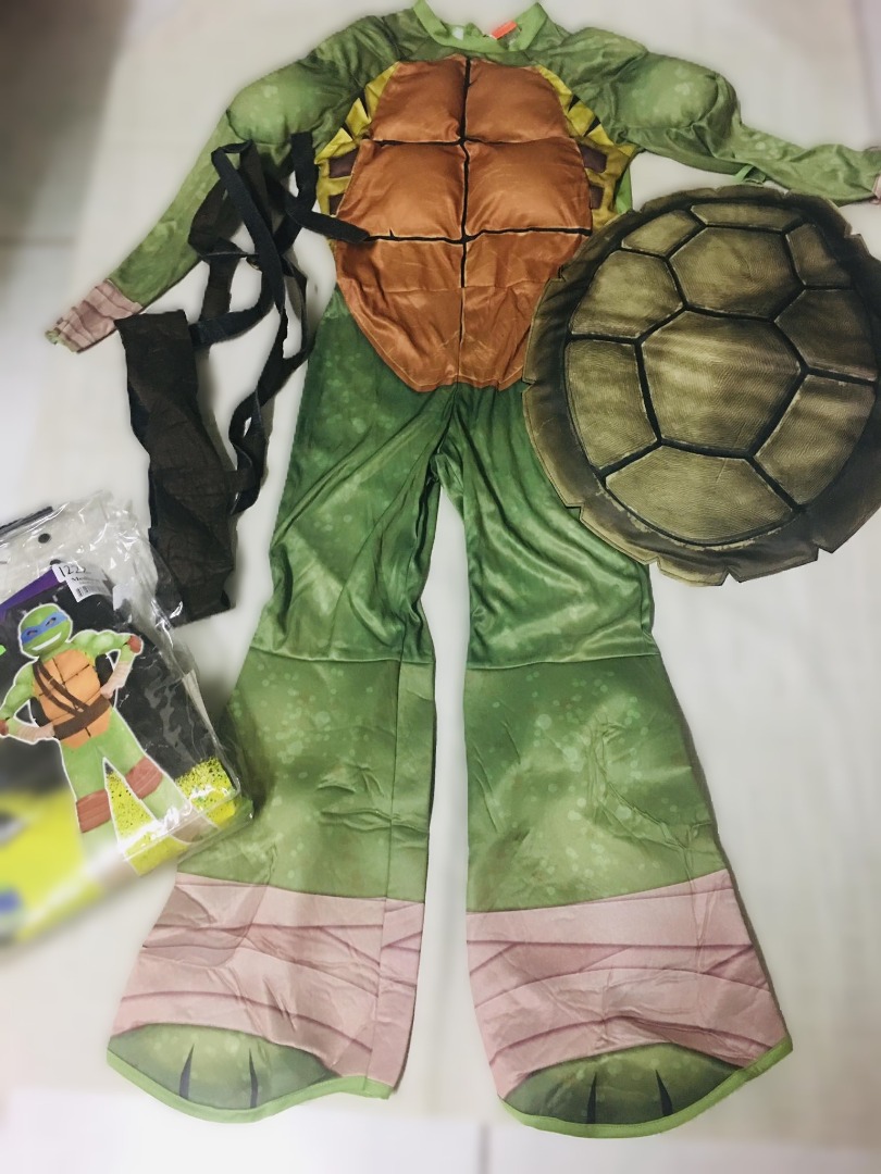 Teenage Mutant Ninja Turtle Muscle Body Suit Costume Set Halloween ...