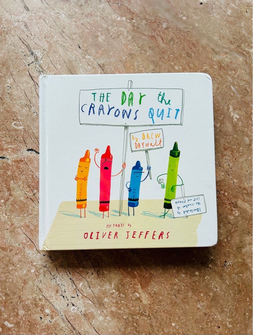 The Day The Crayons Quit Book, Hardbound, Hobbies & Toys, Books ...