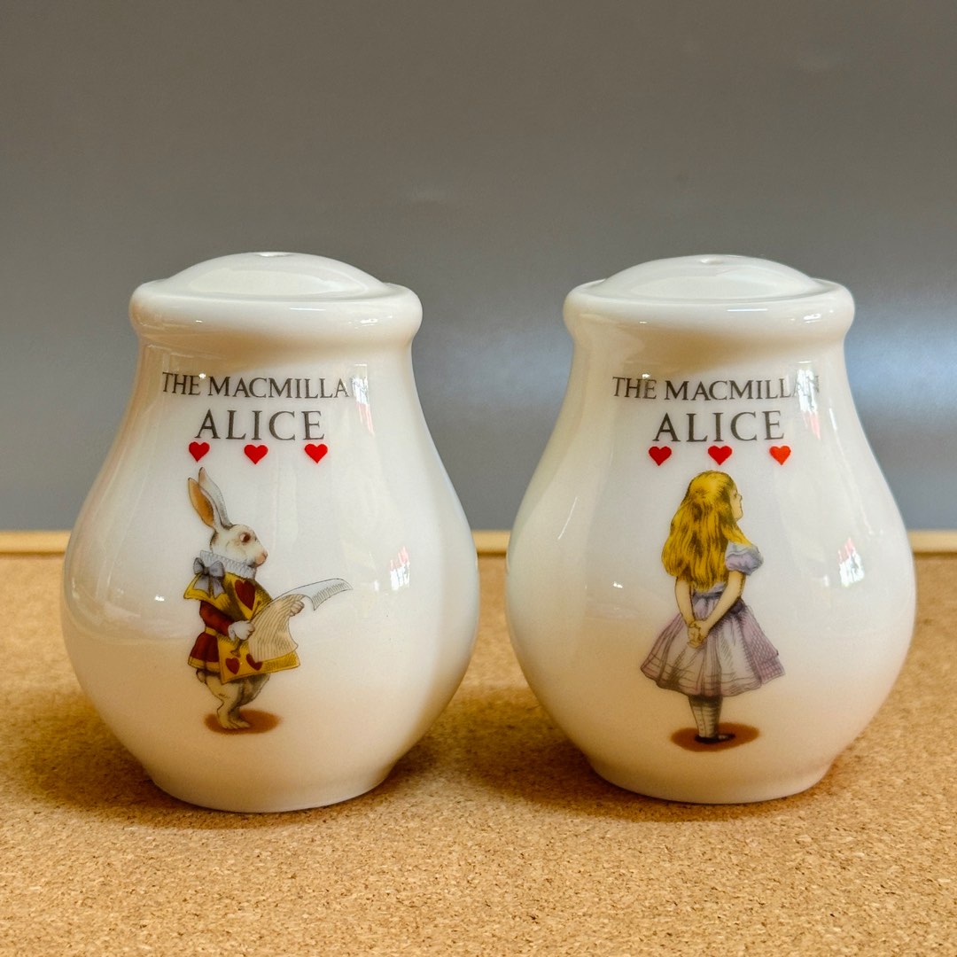 The Macmillan Alice in Wonderland Ceramic Salt and Pepper Shaker 8cm ...