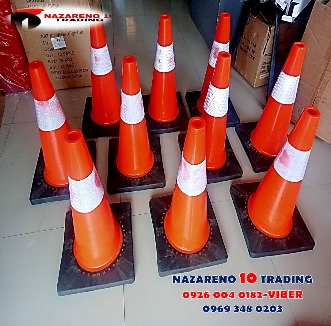 TRAFFIC CONES RUBBERIZED PLASTIC FULL ORANGE, Everything Else, Others ...
