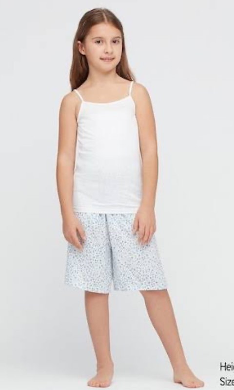 UNIQLO AIRISM SANDO BRA INNER TANK TOP CAMI CAMISOLE WHITE TEEN KIDS ...