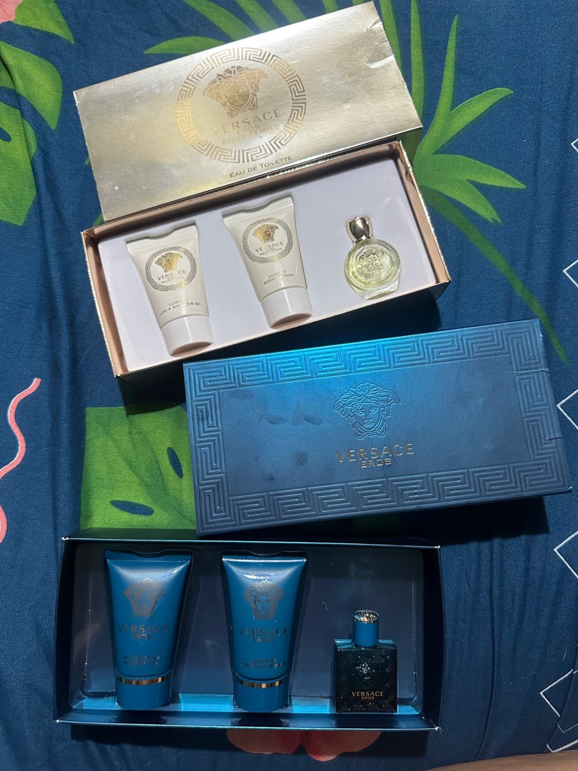 Versace Eros Bundle for him and her, Beauty & Personal Care, Fragrance ...