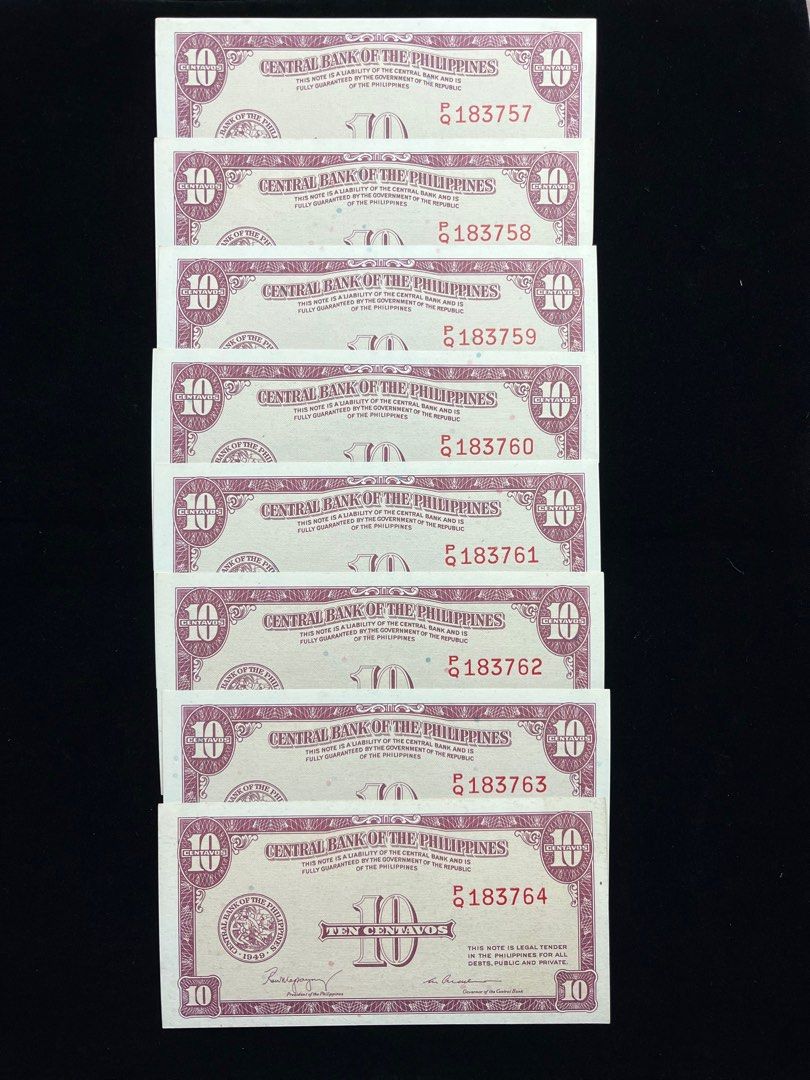 10 centavos piso pesos English series Philippine banknote Rare ...