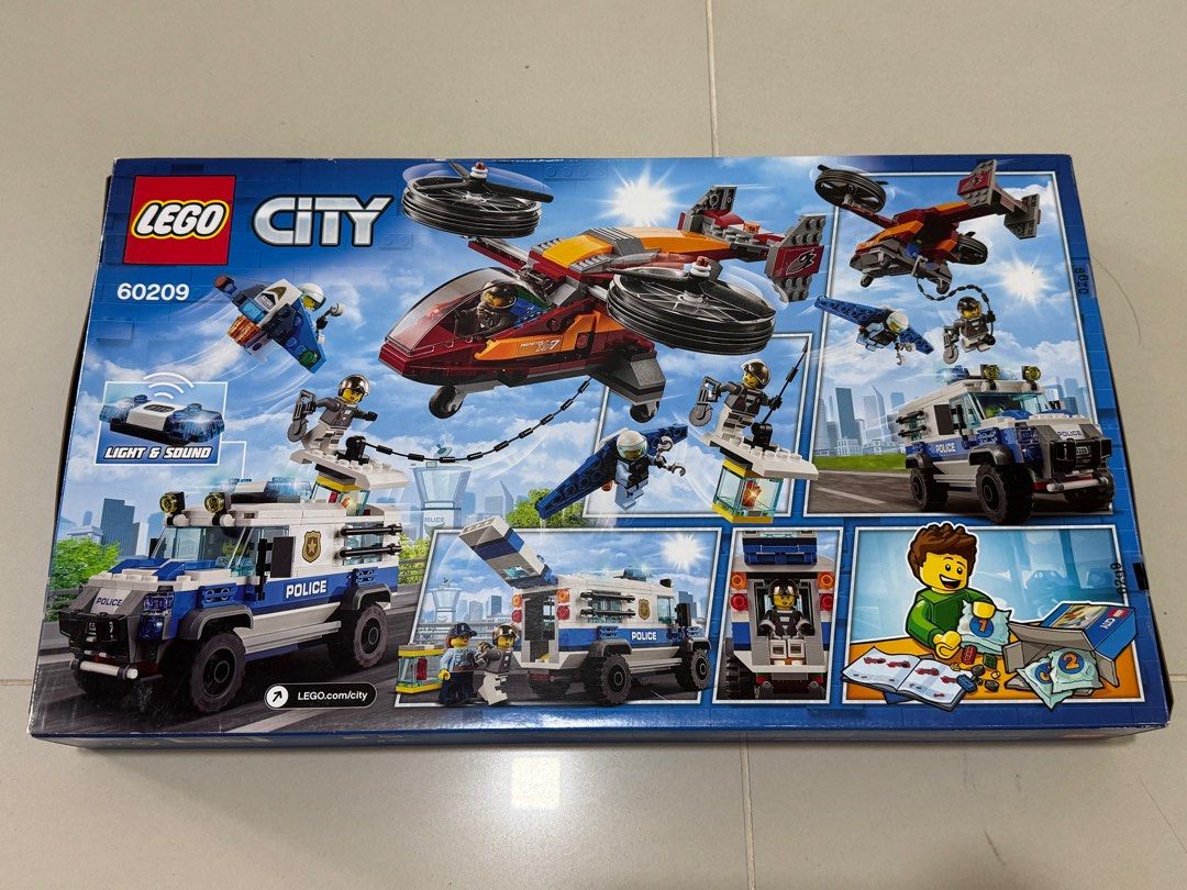60209 SKY POLICE DIAMOND HEIST light sound LEGO legos city town NEW set ...