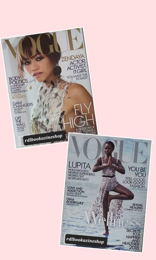6 pcs Vogue (Adele, Rihanna, Reese Witherspoon, Ashley Judd, Zendaya ...