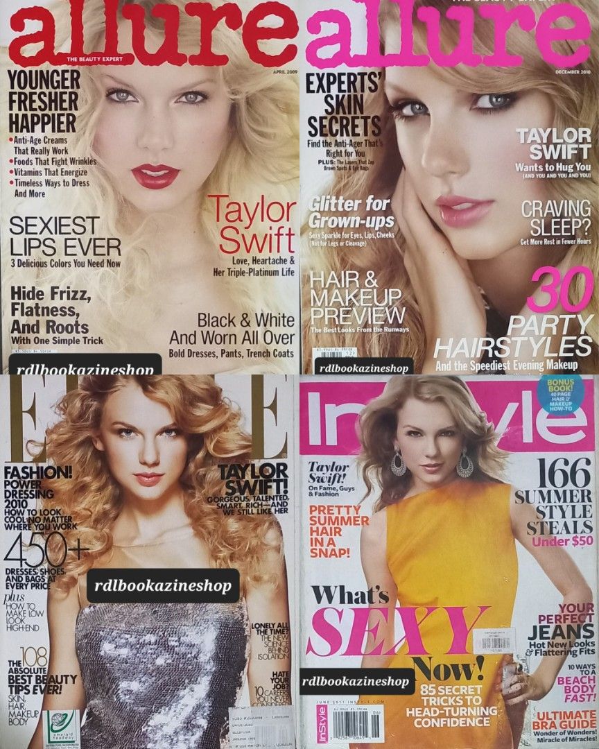 7 pcs Taylor Swift Magazine covers (People StyleWatch, Maxim, InStyle ...