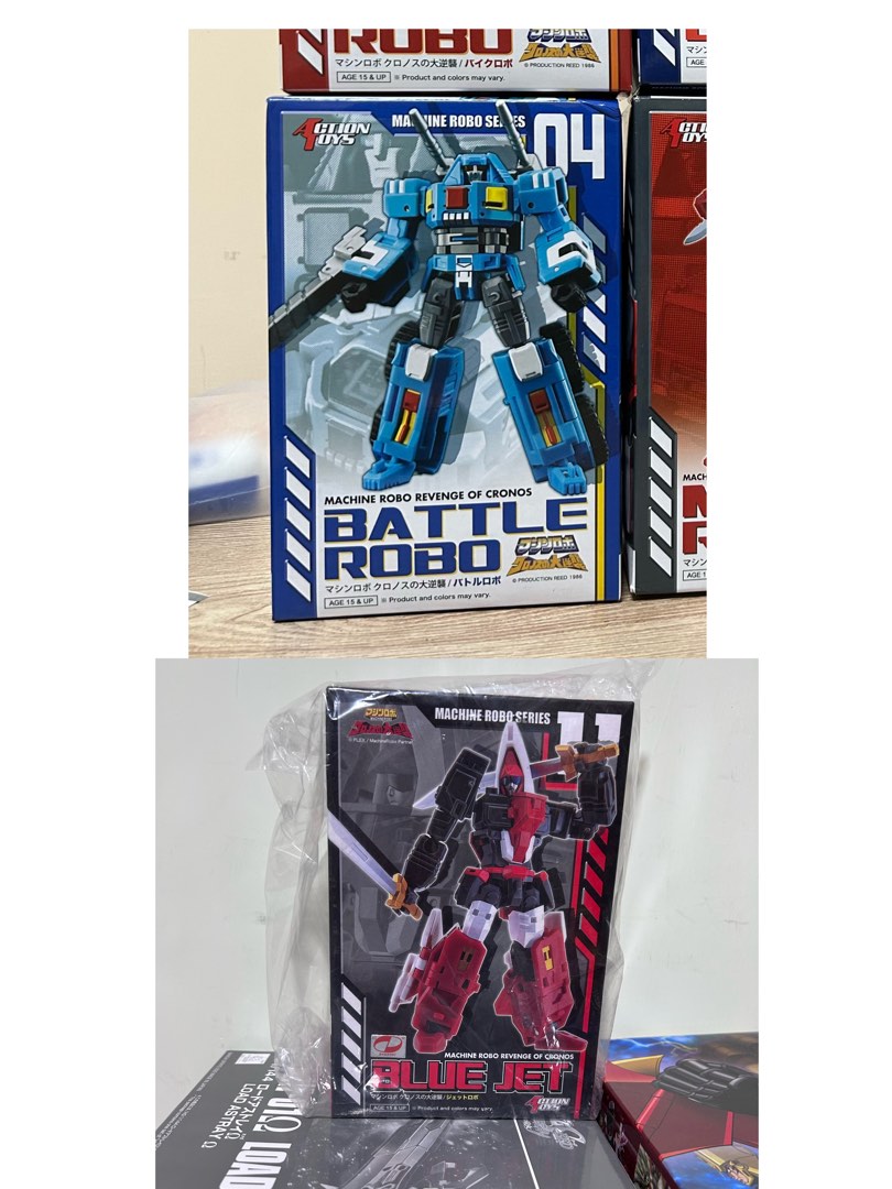天威勇士 百變雄獅SERIE 04 Battle/ 11 Blue jet MACHINE ROBO ACTION TOYS, 興趣及遊戲 ...