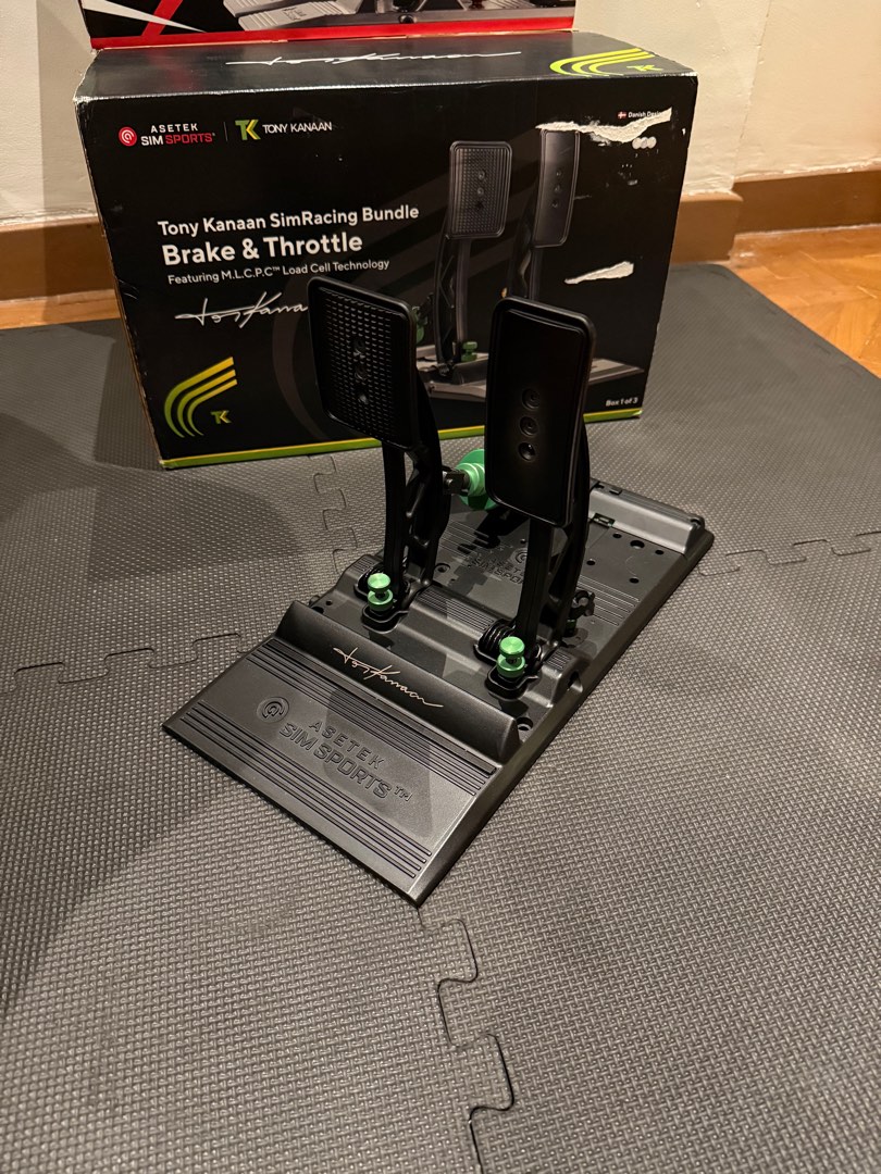 Asetek Tony Kanaan Edition Sim Racing Pedals, Video Gaming, Gaming ...