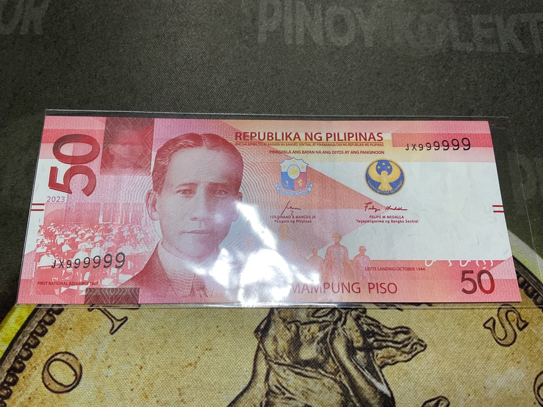 Banknote Solid Serial 50 pesos, Hobbies & Toys, Memorabilia ...