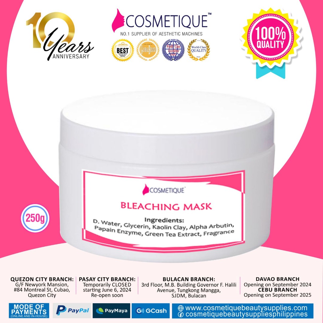 bleaching mask 250g, Beauty & Personal Care, Face, Face Care on Carousell