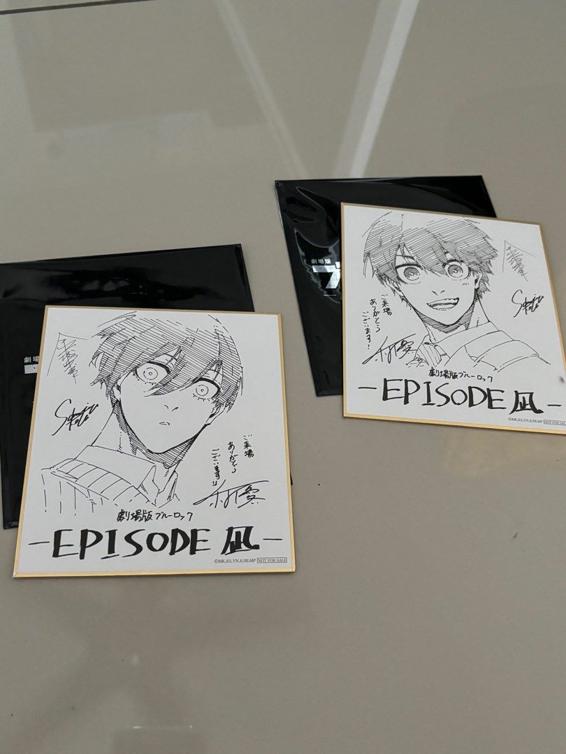 Blue Lock Movie Shikishi Freebie Isagi Rin, Hobbies & Toys ...