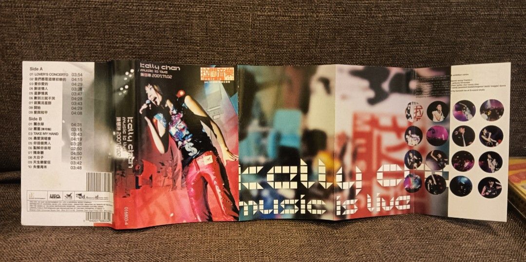 (Cassette) 陳慧琳 Kelly Chen 拉闊音 樂 Live Concert 2001, Hobbies & Toys ...