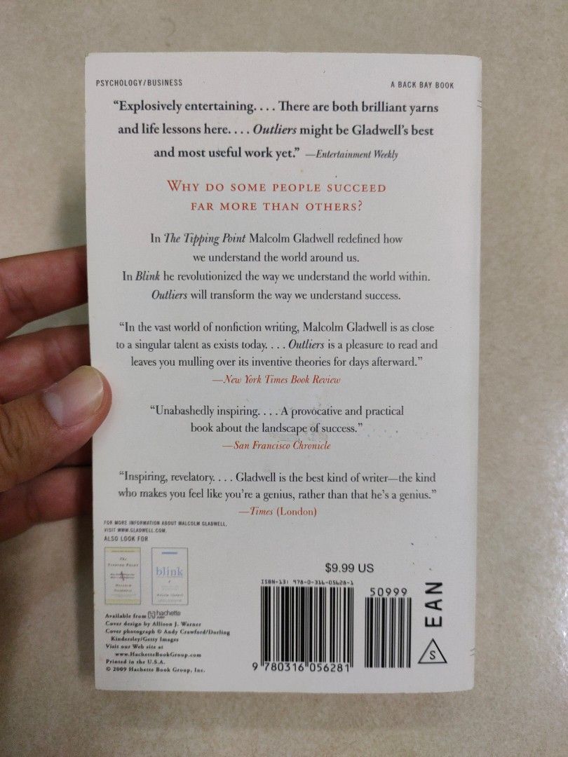 [Clearance Sale] Outliers: The Story of Success by Malcolm Gladwell ...
