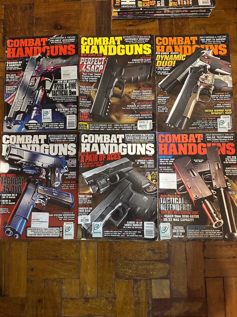 Combat Handguns Magazines set, Hobbies & Toys, Books & Magazines ...