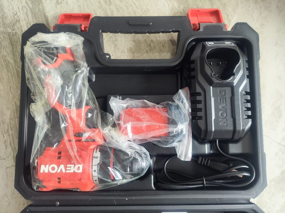 Devon 5208-Li-12 12V Brushless Cordless Driver Drill (2.0Ah Full Set ...