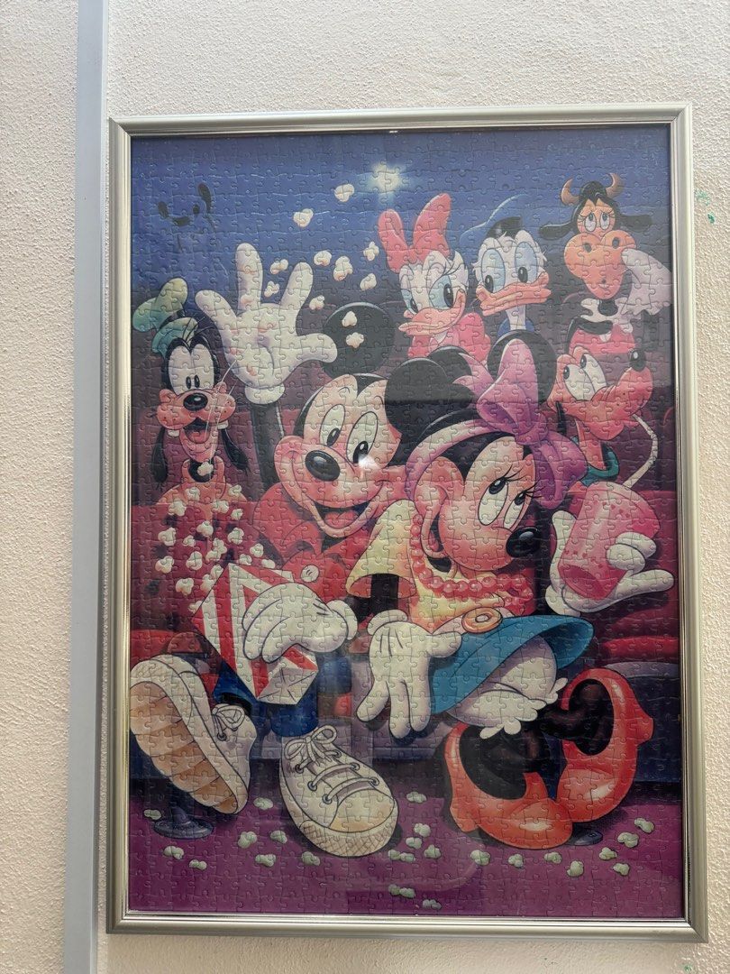 Disney Mickey Mouse Big Size Picture Puzzle with Frame, Furniture ...