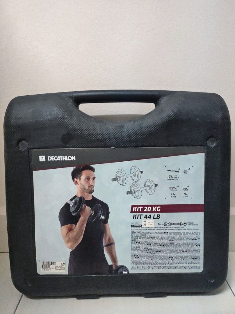 Domyos Decathlon Dumbbell 20KG Kit, Sports Equipment, Exercise ...