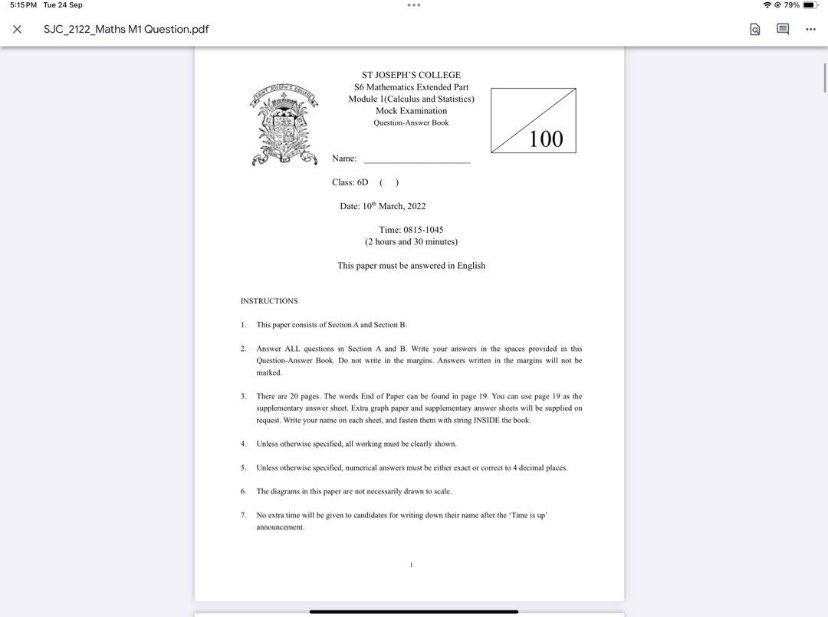 DSE 2024 Mock 名校1000份（QC,Dbs， GHC)( Chin Eng Math Chem Bio Physics Bafs ...