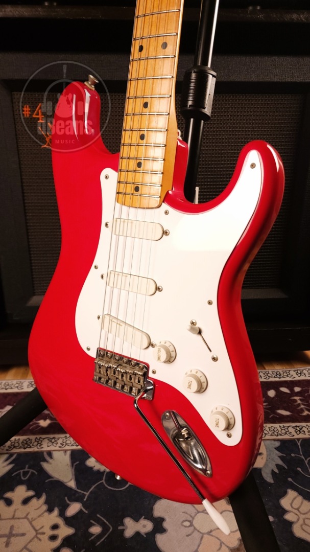 FENDER JAPAN 1989 "ERIC CLAPTON" STRATOCASTER TORINO RED LACE SENSOR ...