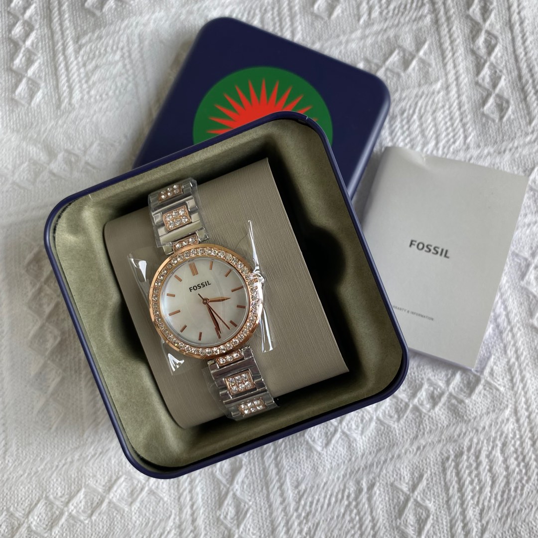 Fossil Karli Two Tone Ladies Watch, Women's Fashion, Watches ...