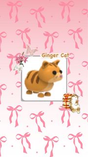 (RM3.00) Adopt Me Neon No Potion Ginger Cat (TNG), Video Gaming, Video ...