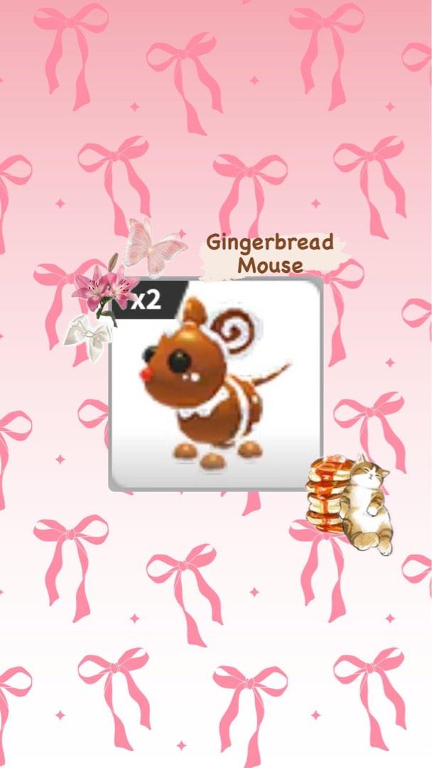 Gingerbread Mouse RM1 Adopt Me, Video Gaming, Video Games, Others on ...