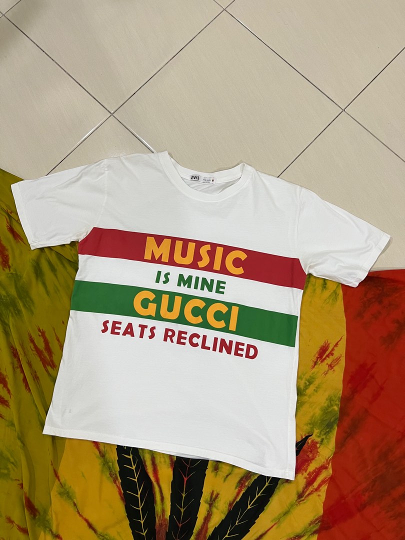 GUCCI MUSIC IS MINE(ZARA), Men's Fashion, Activewear on Carousell