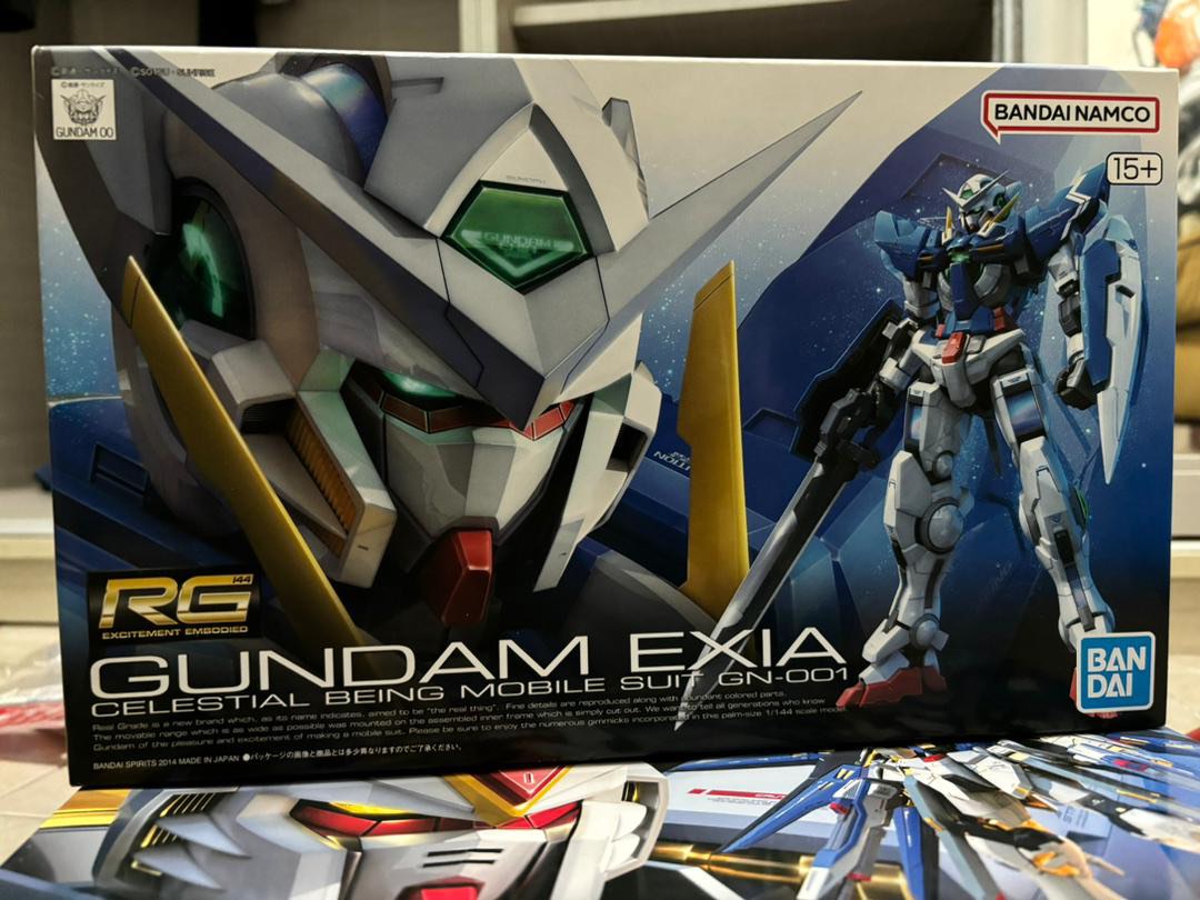 GUNDAM EXIA RG 1/144, Hobbies & Toys, Toys & Games on Carousell