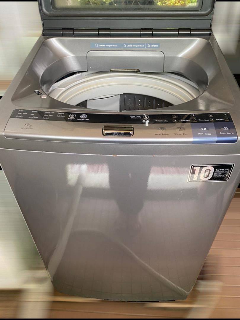 Hitachi washing machine top load 13 kg, TV & Home Appliances, Washing ...