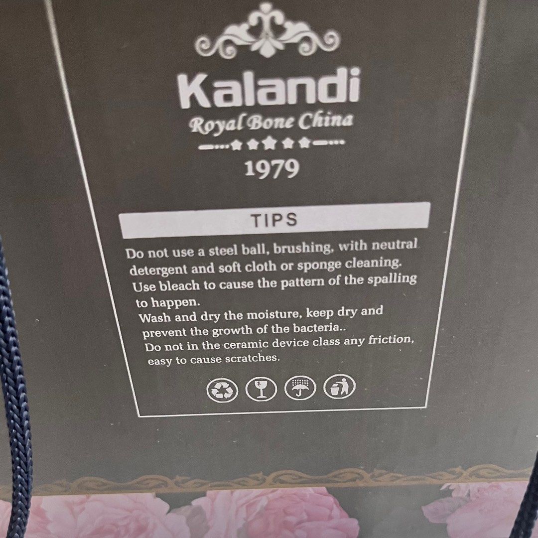 Kalandi Royal Bone of China, TV & Home Appliances, Other Home ...