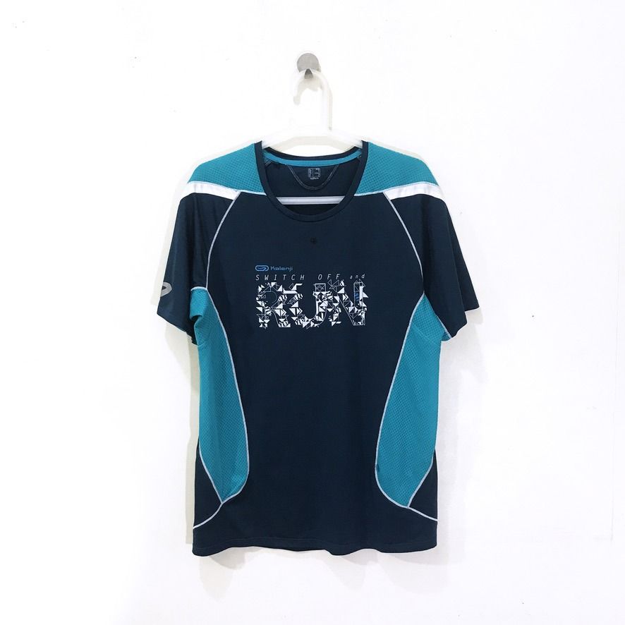 KALENJI by DECATHLON – Blue Elio Men's Running T-shirt Print, Men's ...