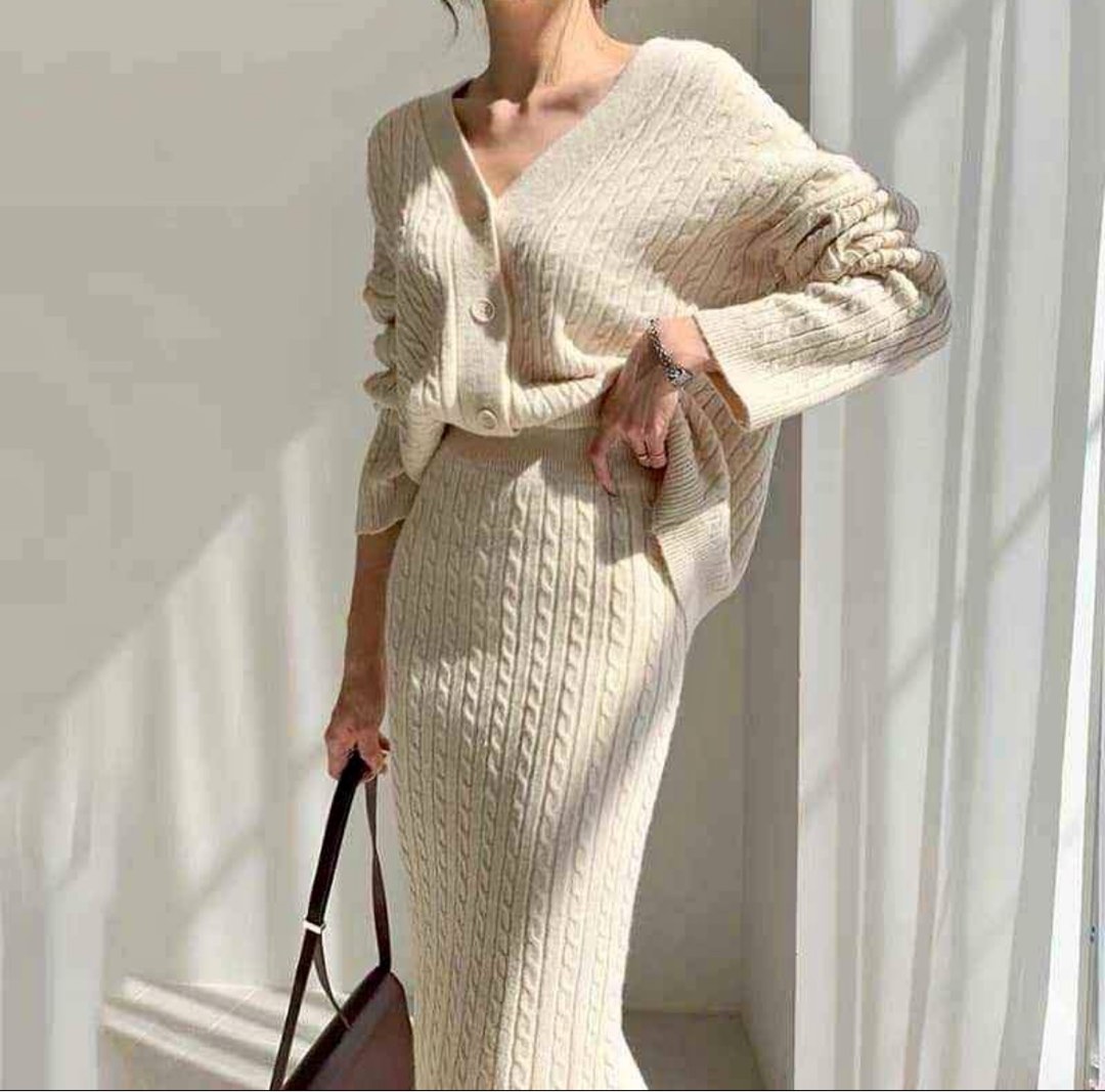 Knitted Coords, Women's Fashion, Dresses & Sets, Sets or Coordinates on ...