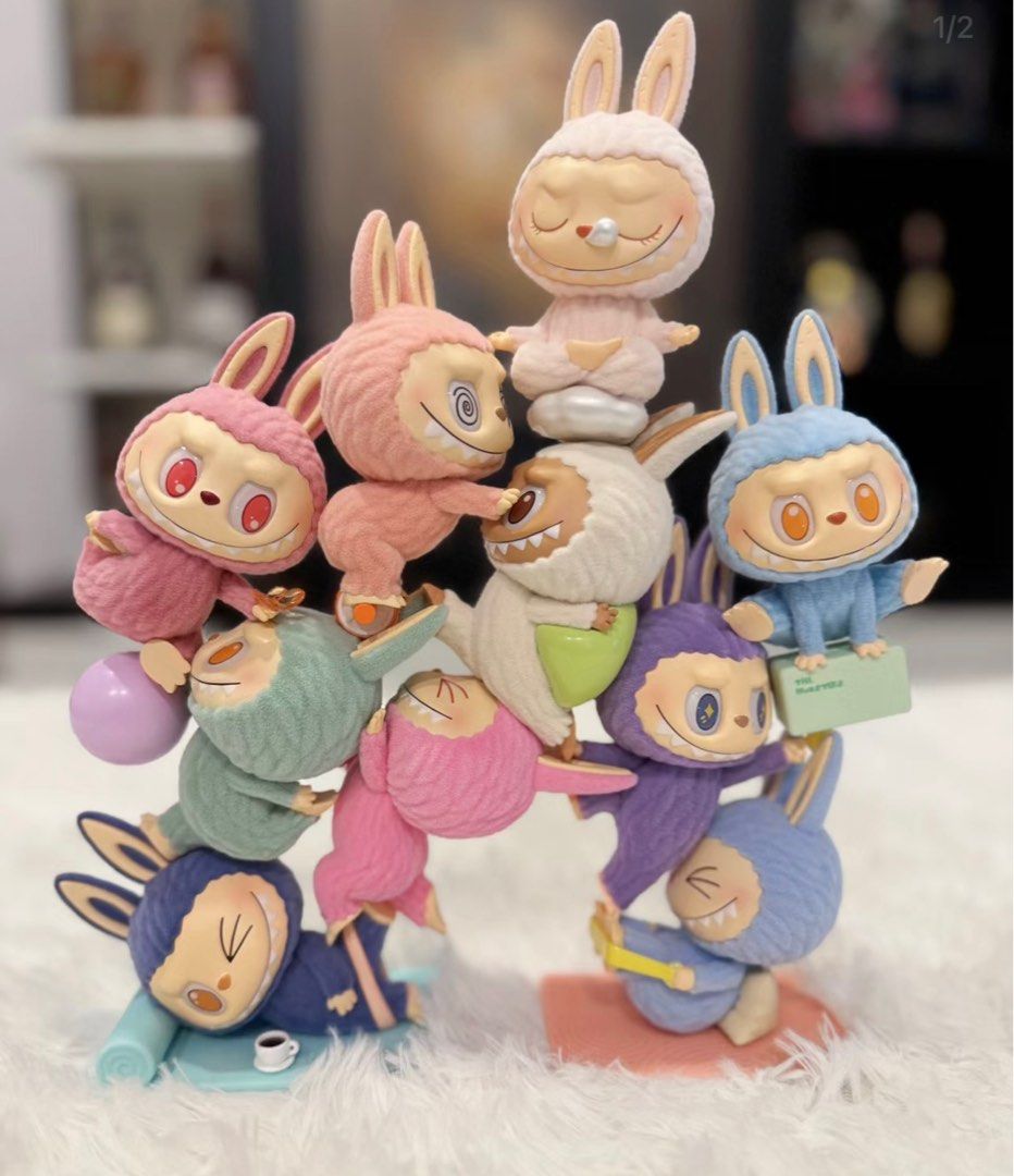 Full set Labubu - Lazy Yoga Series, Hobbies & Toys, Toys & Games on ...