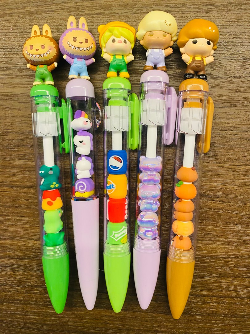 Labubu Pen/ Popmart pen/ Popbean Pen, Hobbies & Toys, Stationery ...