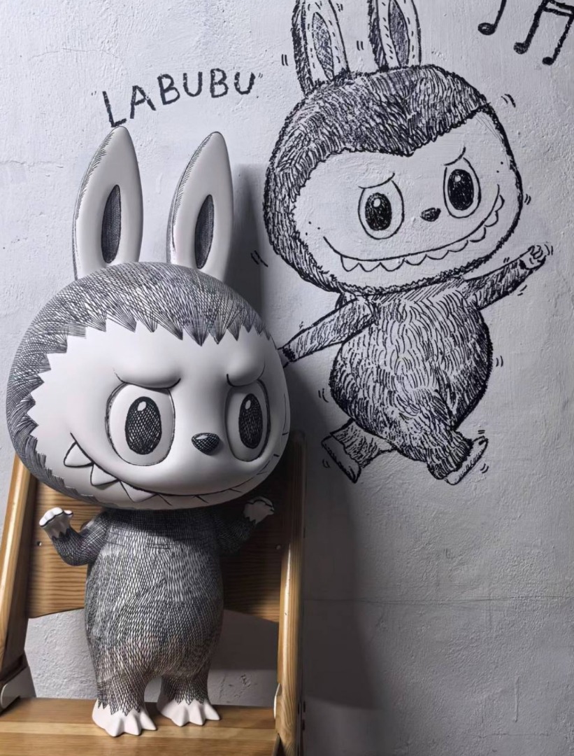 Popmart Mega Labubu Sketch 400%, Hobbies & Toys, Toys & Games on Carousell
