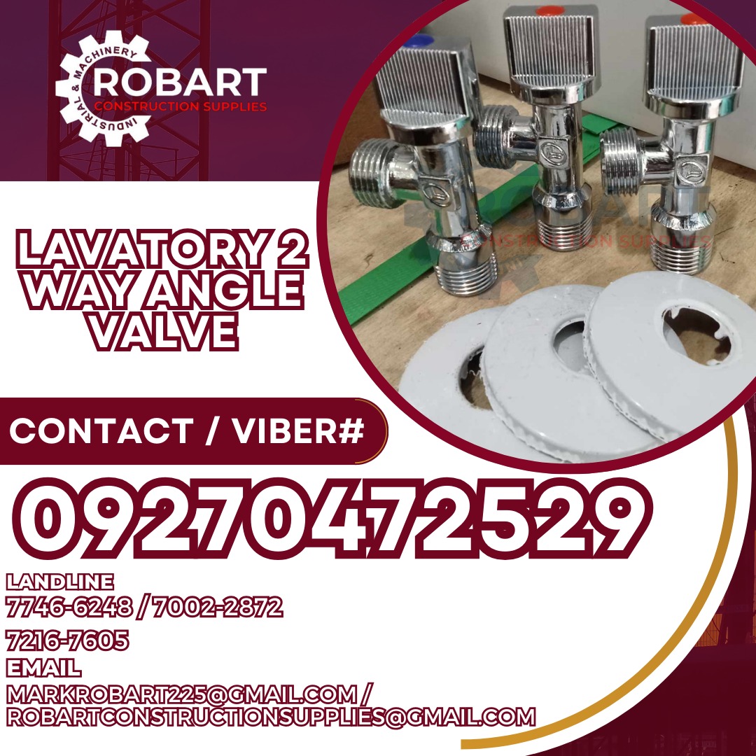 Lavatory 2 Way Angle Valve, Commercial & Industrial, Construction Tools ...