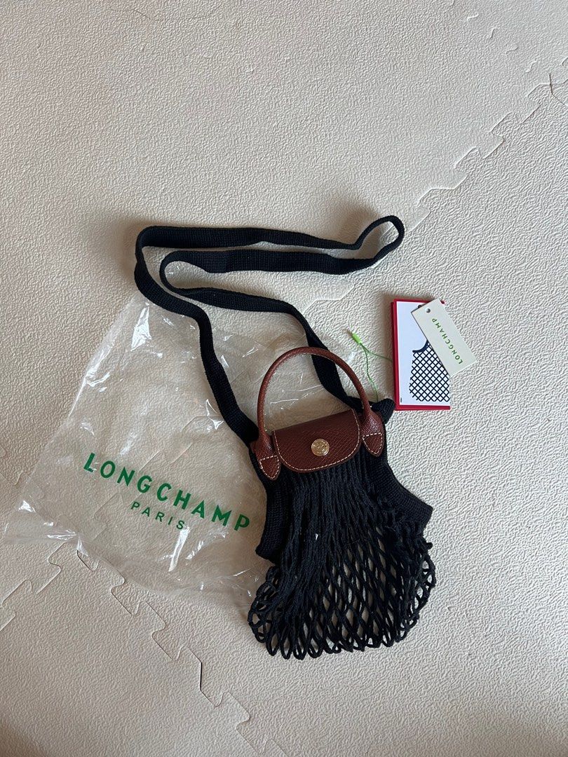 Longchamp Le Pliage Filet XS Mesh Bag (nt), 名牌, 手袋及銀包 - Carousell