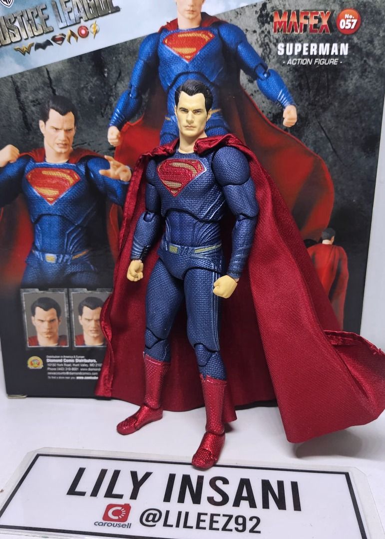MEDICOM MAFEX NO.057- SUPERMAN HENRY CAVILL (JUSTICE LEAGUE), Hobbies ...