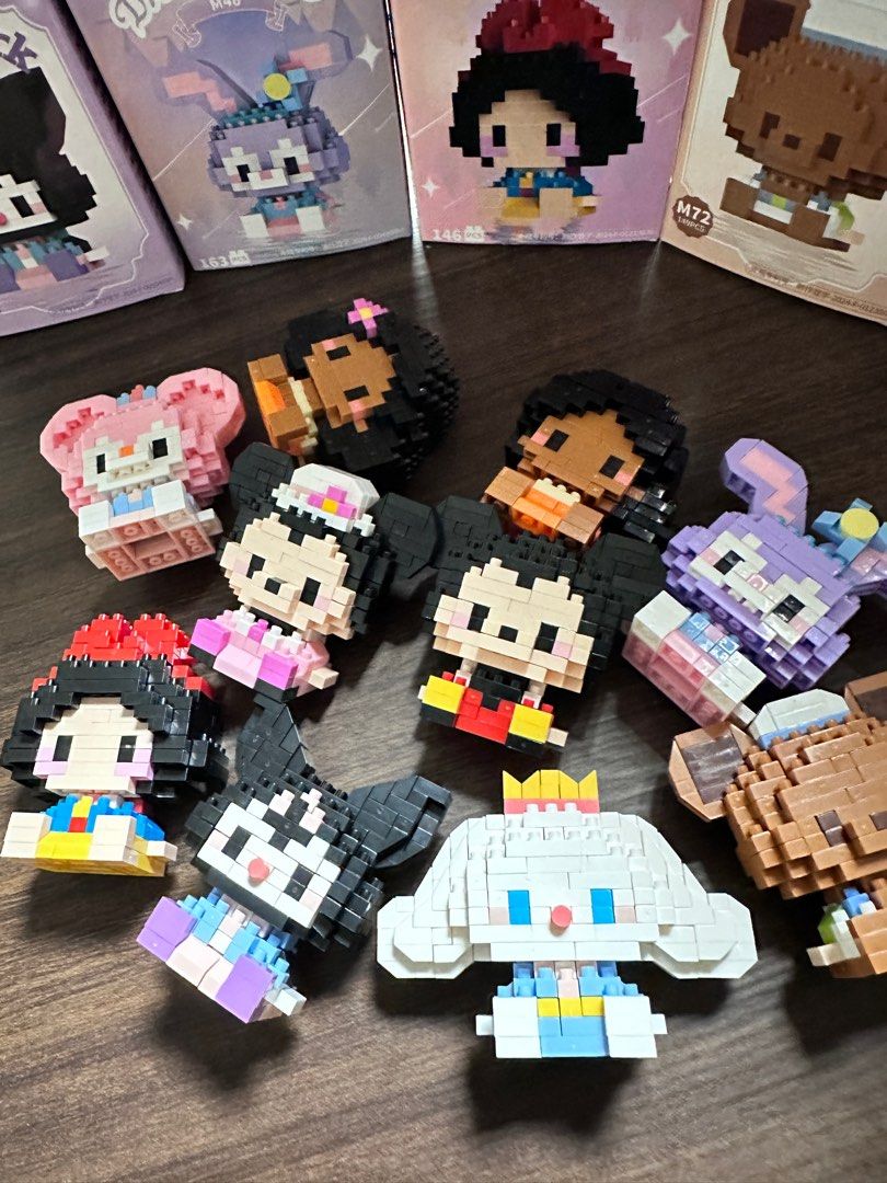 Mini Bricks Sanrio Disney, Hobbies & Toys, Toys & Games on Carousell