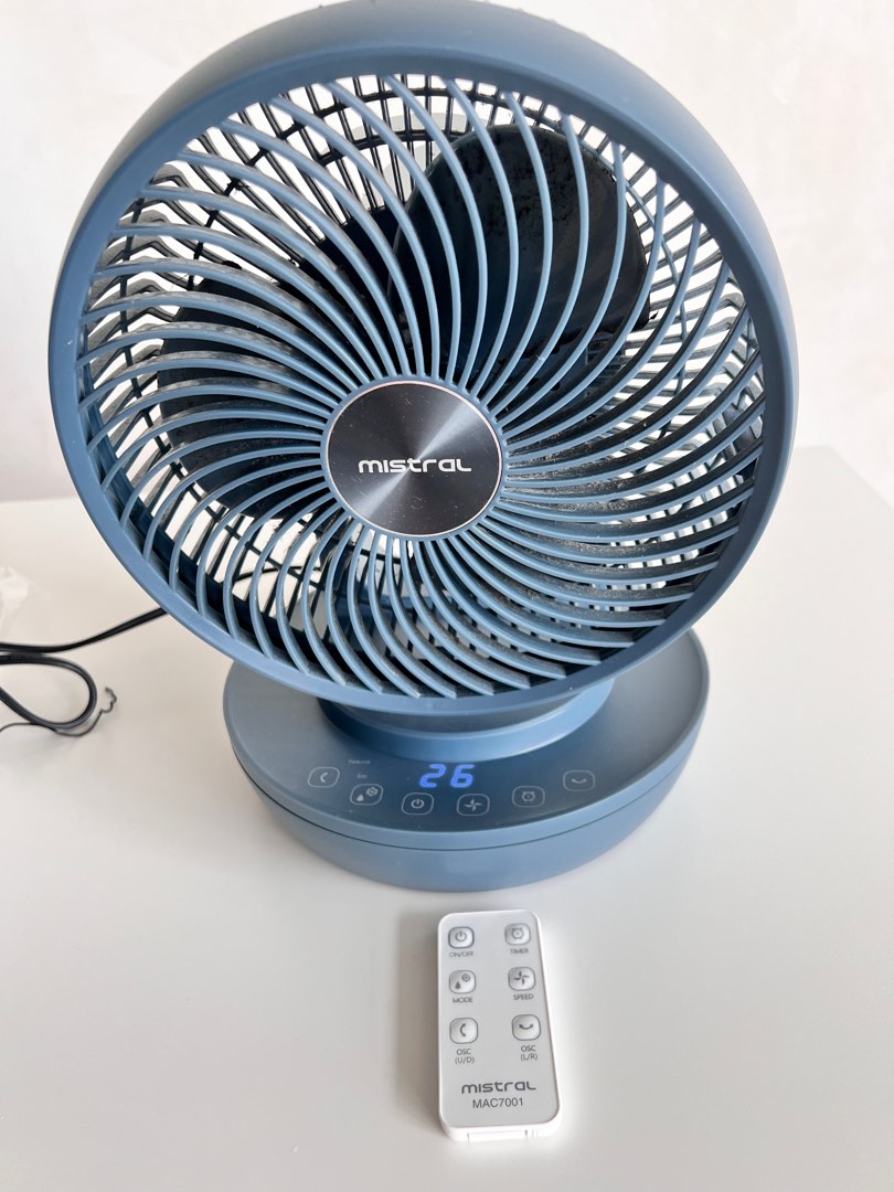 MISTRAL 7" AIR CIRCULATOR WITH REMOTE CONTROL | TABLE FAN, Furniture ...