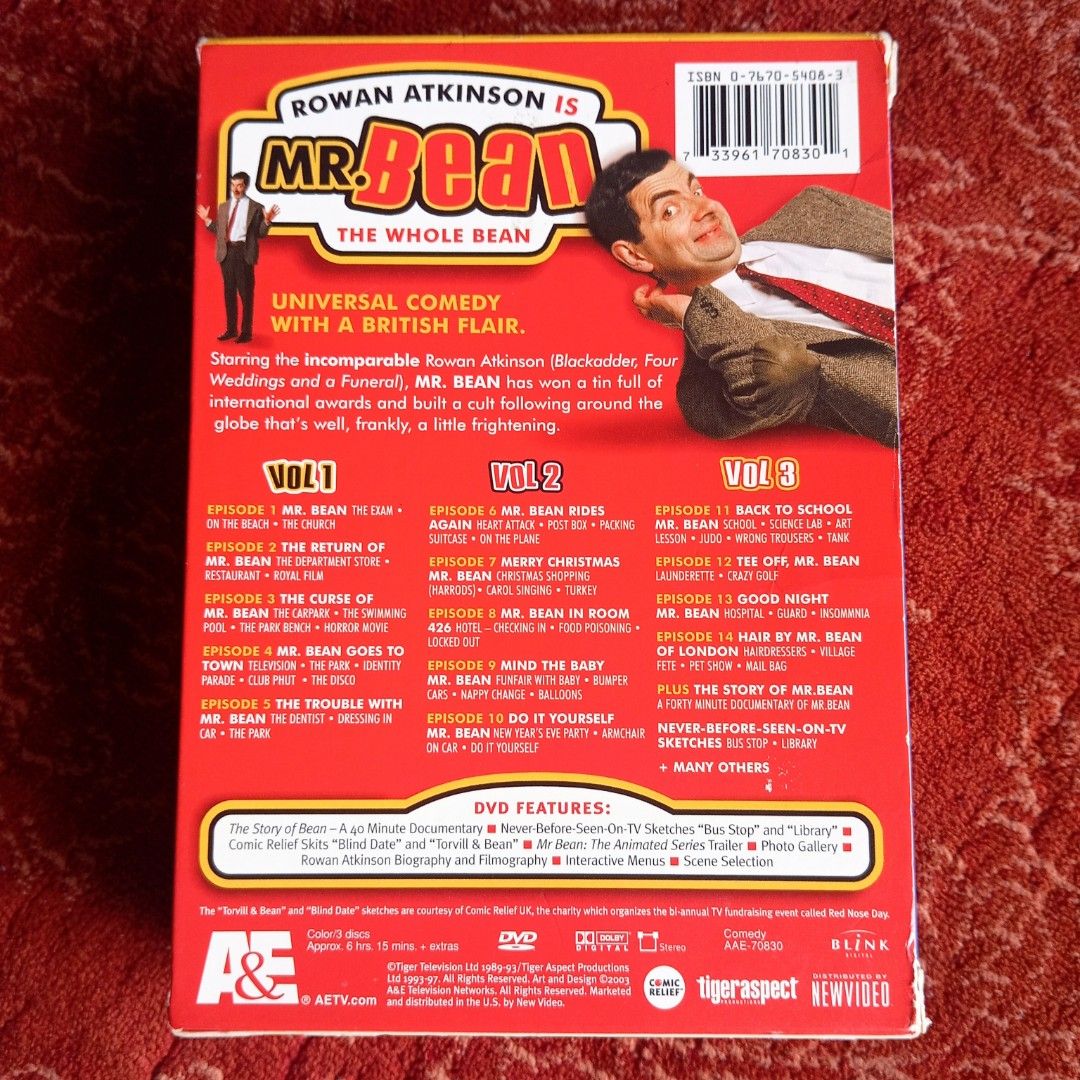 Mr. Bean The Complete Series (DVD) English Movie / Show, Hobbies & Toys ...