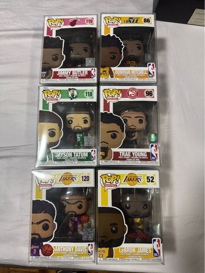 NBA Funko Pop - Butler, Mitchell, Tatum, Trae, Davis, LBJ, Hobbies ...