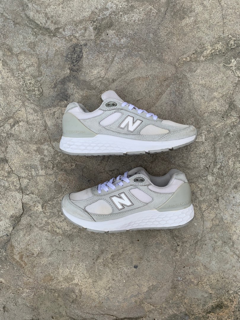 New Balance Fresh Foam 1880 'White Gray', Women's Fashion, Footwear ...